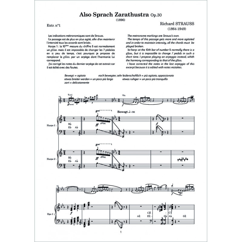 La harpe au sein de l'orchestre Vol. II Part 2 - A deux harpes