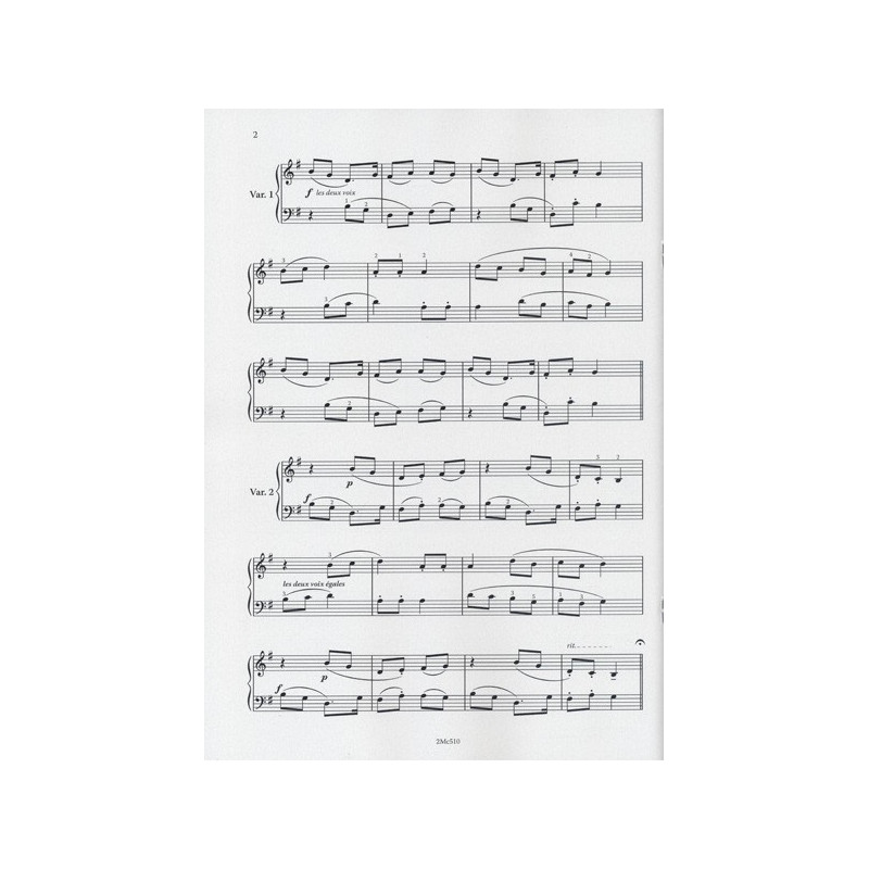2 Variations gasconne et moderne pour piano